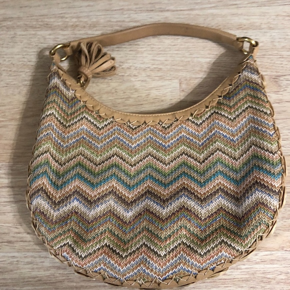 Cole Haan | Bags | Cole Haan Sarah Straw Sp6 Shoulder Bag Purse | Poshmark